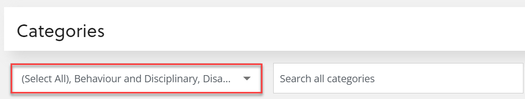 Use Categories
