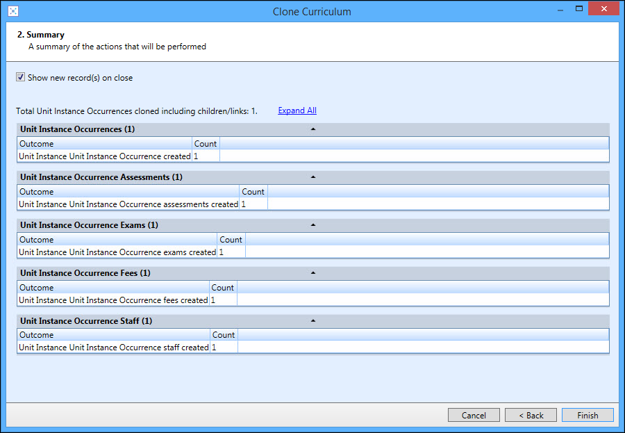 Clone a Unit Instance Occurrence