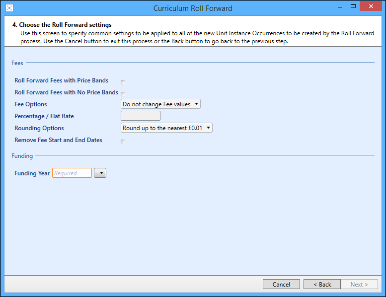 Roll Forward UIOs and Associated Records